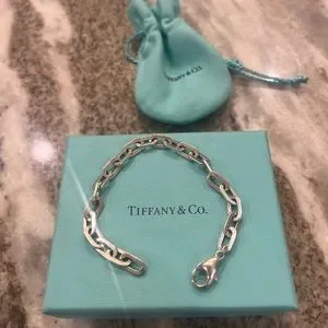 Tiffany & Co. | Jewelry | Rare Retired Tiffanys Ellipse Chain Link ...